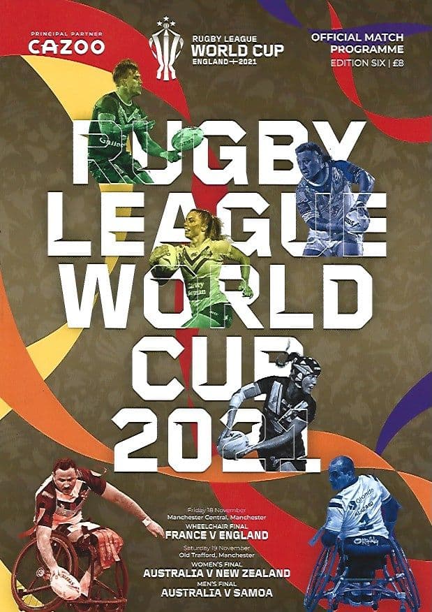 2021 Rugby League World Cup Final Official Programme