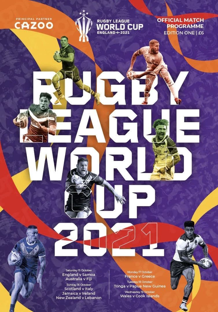 2021 Rugby League World Cup Official Programme Issue 1