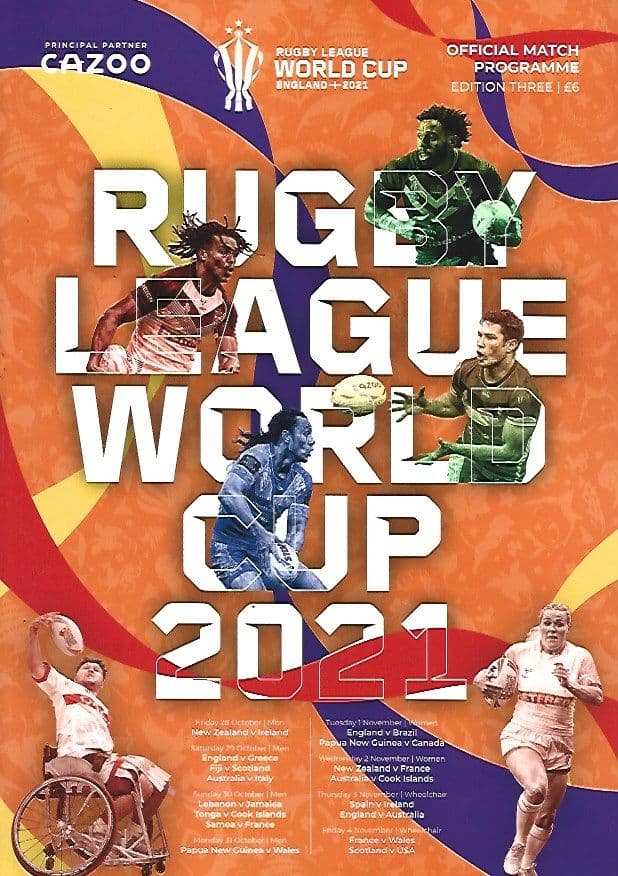 2021 Rugby League World Cup Official Programme Issue 3