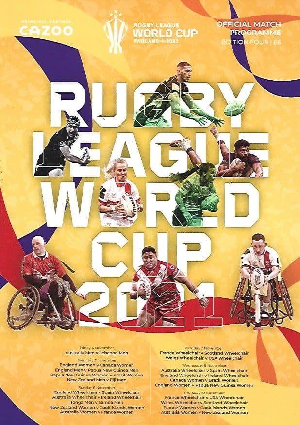 2021 Rugby League World Cup Official Programme Issue 4