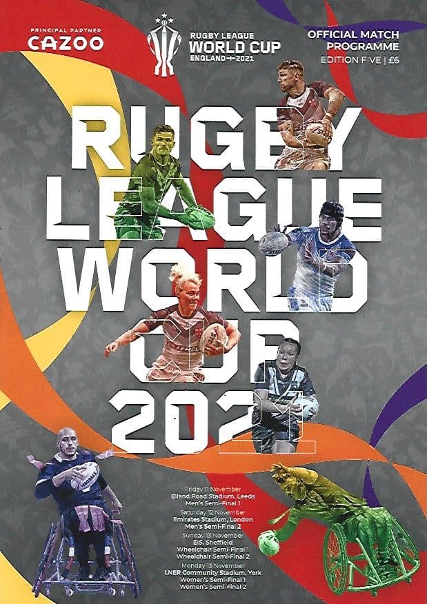 2021 Rugby League World Cup Official Programme Issue 5