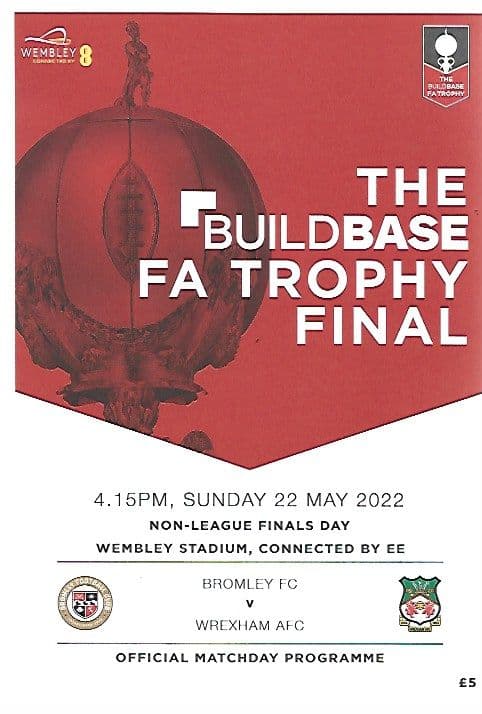 2022 FA TROPHY & FA VASE Official Matchday Programme 22nd May 2022