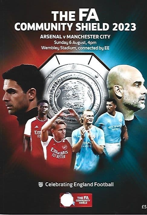2023 FA Community Shield Manchester City v Arsenal Official Matchday ...