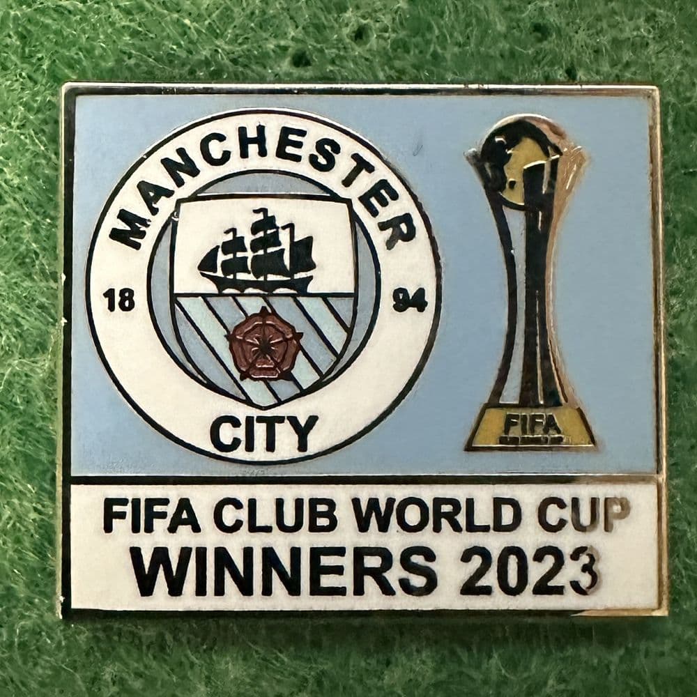 2023 FIFA Club World Cup Winners Manchester City Enamel Pin Badge