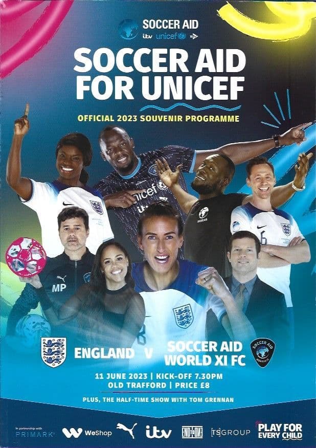 2023 Soccer Aid Official Matchday Programme 11th June 2023