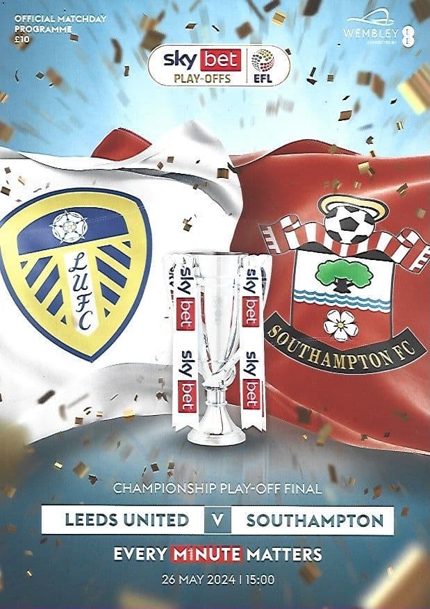 2024 Sky Bet Championship Play-off Final Leeds v Southampton Official ...