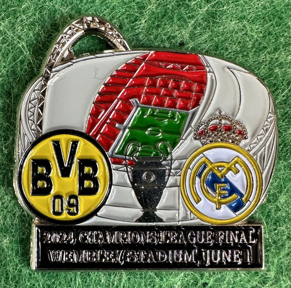 2024 UEFA Champions League Final Dortmund v Real Madrid Stadium Enamel ...