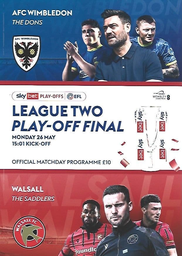 2025 Sky Bet League Two Play Off Final Official Matchday Programme 2024 ...