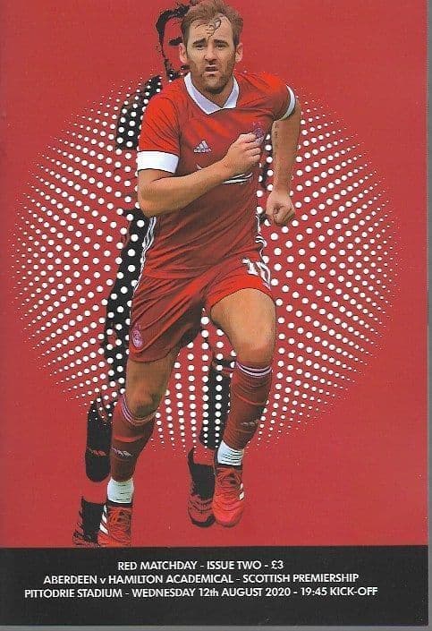 Aberdeen v Hamilton Official POSTPONED Matchday Programme 2020/2021 ...