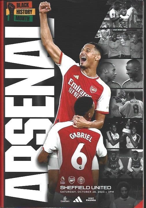 Arsenal v Sheffield United Official Premier League Matchday Programme ...
