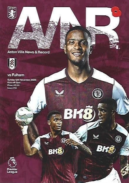 Aston Villa v Fulham Official Premier League Matchday Programme 23/24 ...