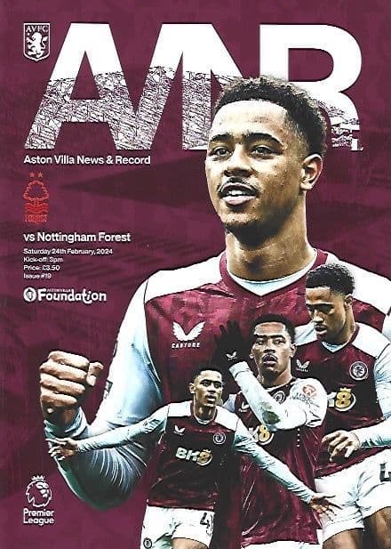 Aston Villa v Nottingham Forest Official Premier League Matchday ...
