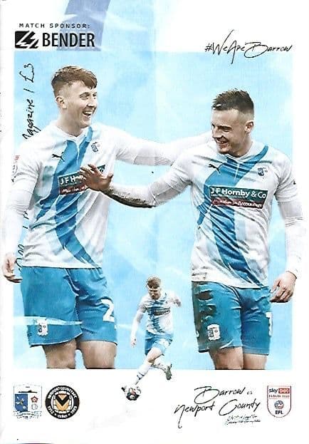 Barrow v Newport County Official Matchday Programme 22/23 - 11th ...
