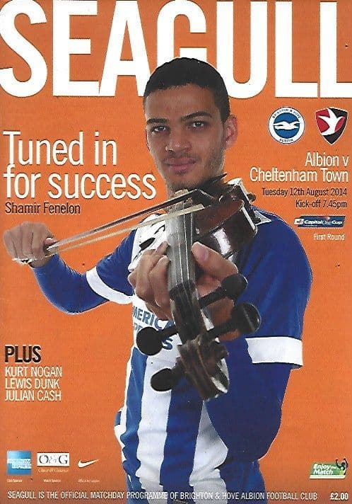 Brighton & Hove Albion v Cheltenham 12th August 2014 League Cup ...