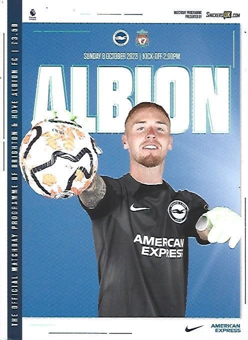 Brighton & Hove Albion v Liverpool Official Premier League Matchday ...