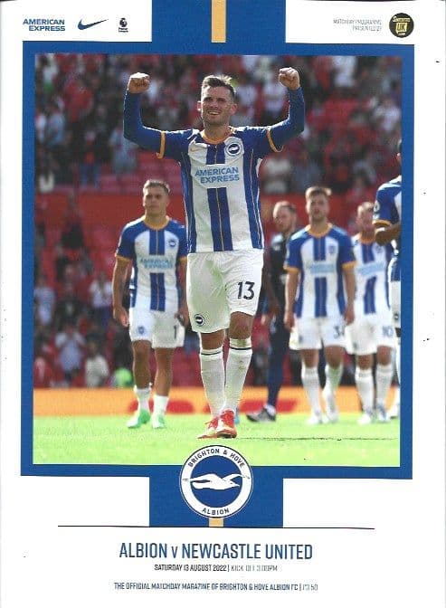 Brighton & Hove Albion v Newcastle United Official Matchday Programme ...