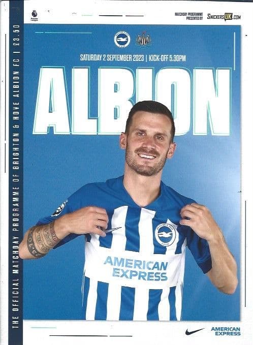 Brighton & Hove Albion v Newcastle United Official Matchday Programme ...