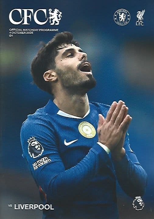 Chelsea v Liverpool Official Matchday Programme 2025/26 - 4th October 2025