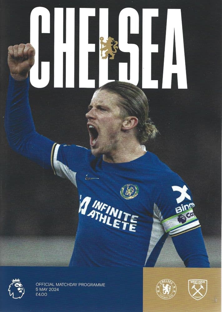 Chelsea v West Ham United Official Premier League Matchday Programme 23 ...