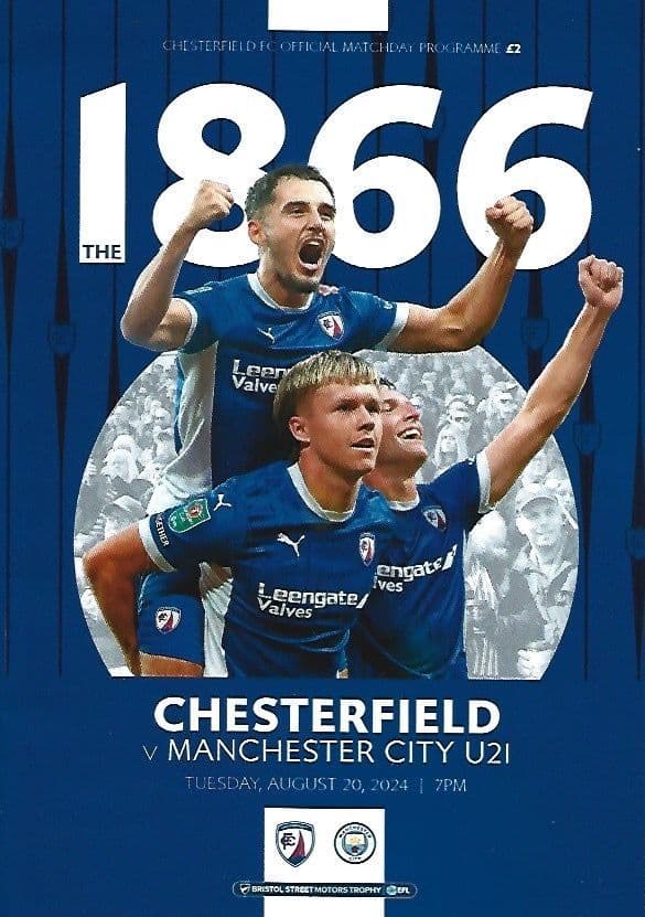Chesterfield v Manchester City U21 s BSM Trophy Official Matchday ...