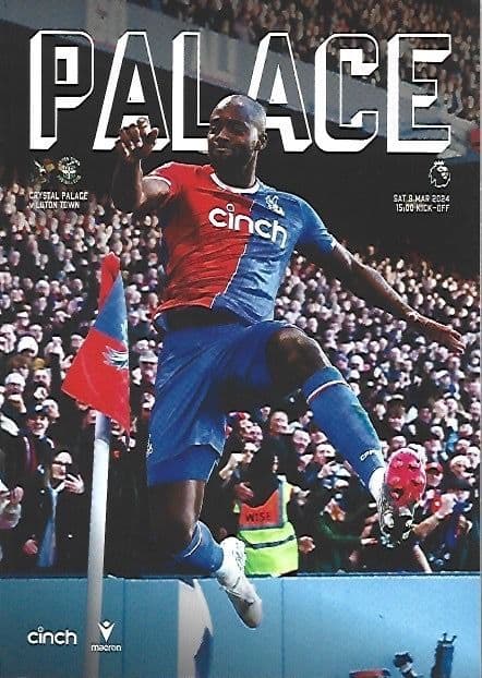 Crystal Palace v Luton Town Official Premier League Matchday Programme ...