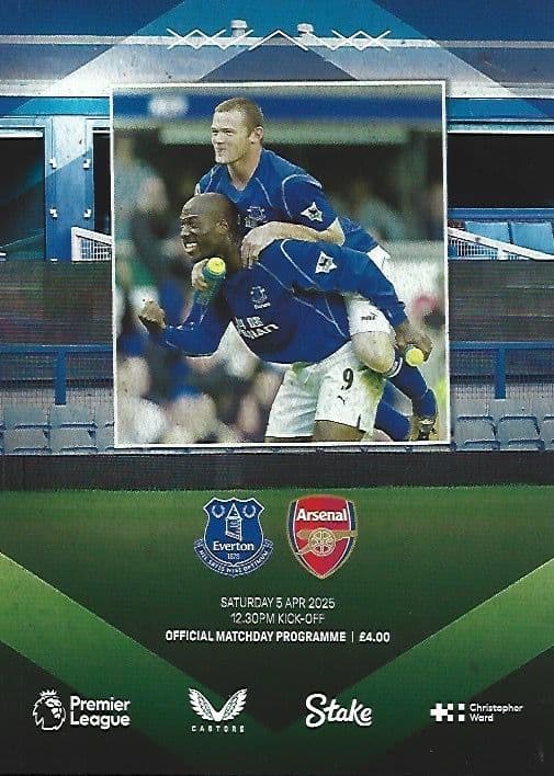 Everton v Arsenal Official Matchday Programme 2024/25 - 5th April 2025