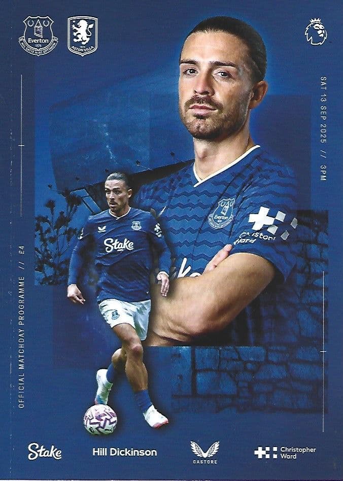 Everton v Aston Villa Official Matchday Programme 2025/26 - 13th ...