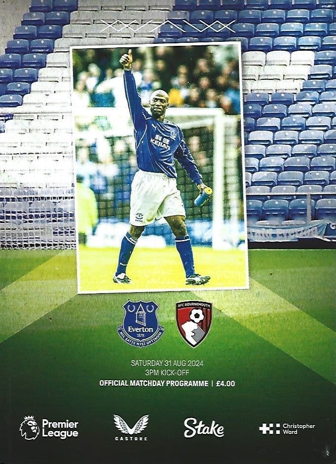 Everton v Bournemouth Official Matchday Programme 2024/25 - 31st August ...