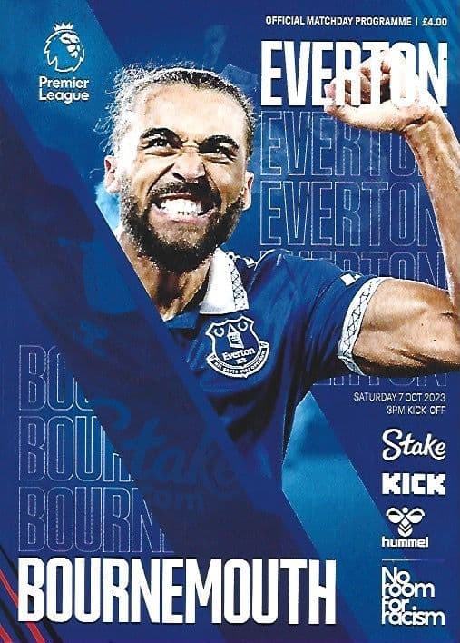 Everton v Bournemouth Official Premier League Matchday Programme 23/24 ...