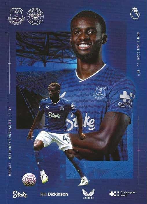 Everton v Brentford Official Matchday Programme 2025/26 - 4th January 2026