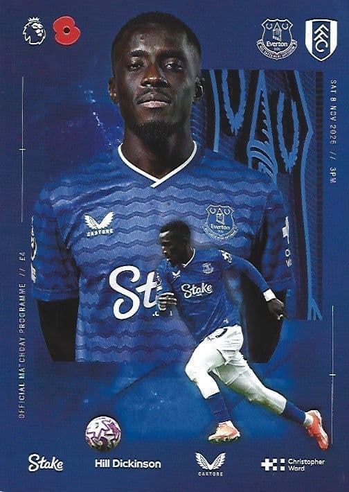 Everton v Fulham Official Matchday Programme 2025/26 - 8th November 2025