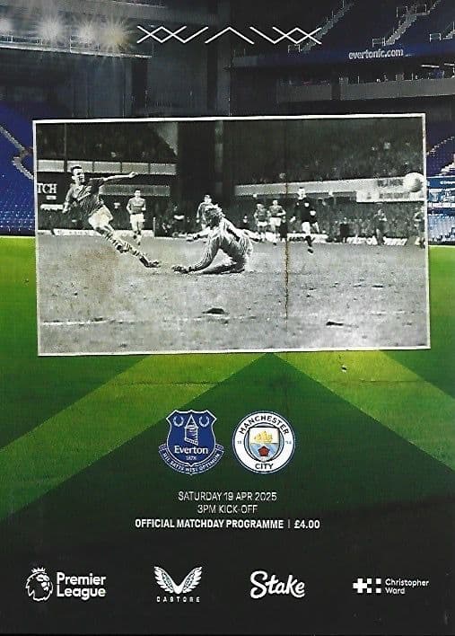 Everton v Manchester City Official Matchday Programme 2024/25 - 19th ...
