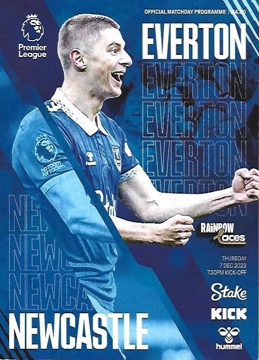 Everton v Newcastle United Official Premier League Matchday Programme ...