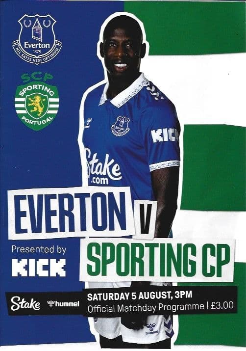 Everton v Sporting CP Pre-Season Official Matchday Programme 23/24 ...