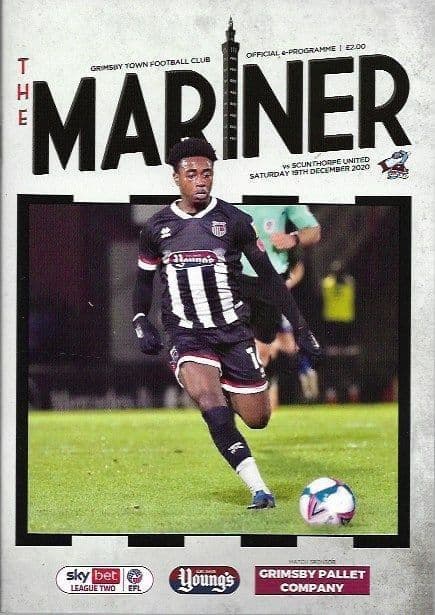 Grimsby v Scunthorpe Digital Printed Matchday Programme 2020/2021 - 19th Dec 2020