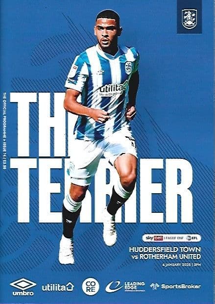 Huddersfield Town v Rotherham United Official Matchday Programme 2024/ ...
