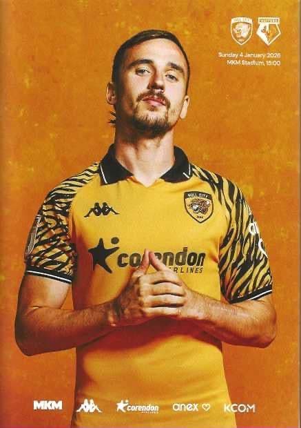 Hull City v Watford 4th January 2026 Official Matchday Programme 2025/26