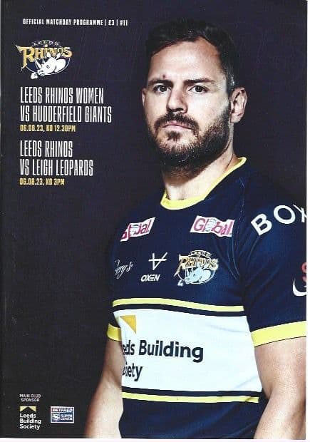 Leeds Rhinos v Leigh Leopards Official Matchday Programme - 6th August 2023