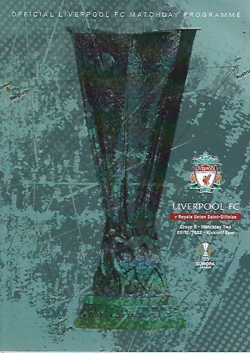 Liverpool v Union Saint-Gilloise UEL Group Stage Official Matchday ...