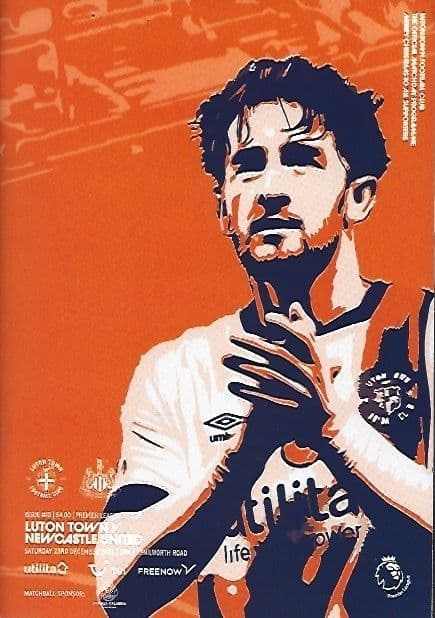 Luton Town v Newcastle United Official Matchday Programme 23/24 - 23rd ...