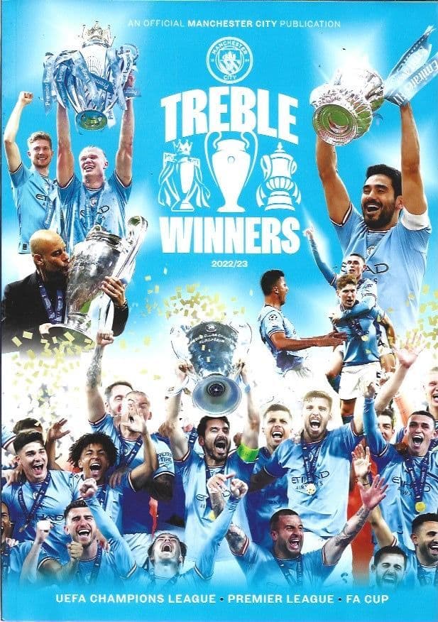 Manchester City Treble Winners 2022-23 Souvenir Publication