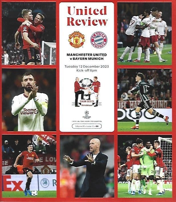 Manchester United v Bayern Munich UCL Group Stage Official Matchday ...