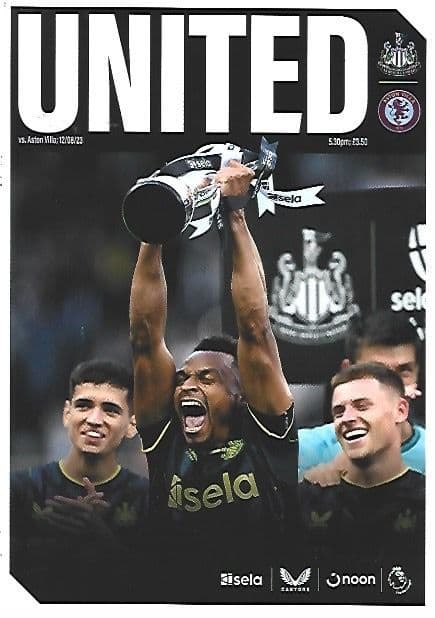 Newcastle United v Aston Villa 12th August 2023 Official Premier League ...