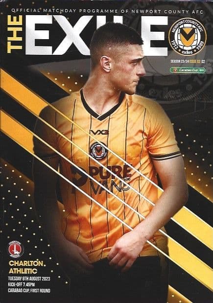 Newport County v Charlton Athletic Carabao Cup Official Matchday ...