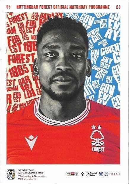 Nottingham Forest v Coventry City Official Matchday Programme 2020/2021 ...
