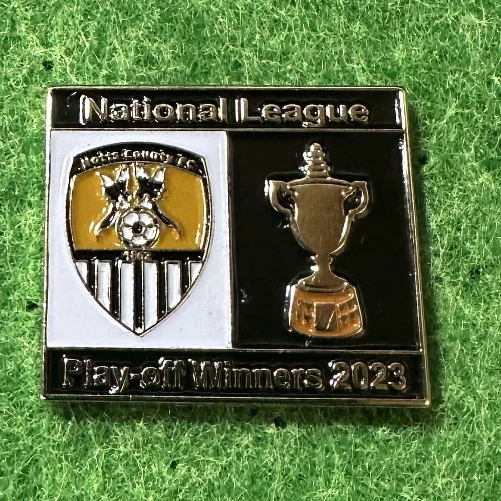 Notts County 2023 Play Off Final Winners Enamel Pin Badge