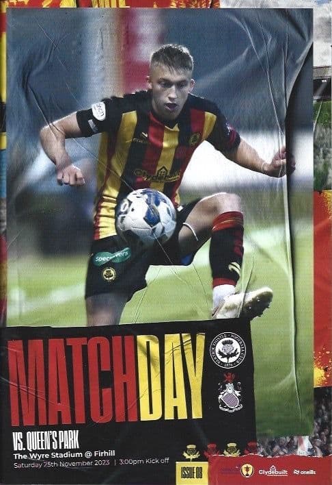 Partick Thistle v Queen s Park Official Matchday Programme 23/24 - 25th November 2023