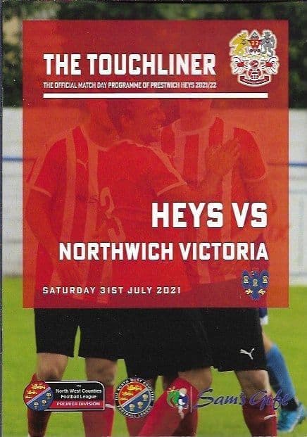 Prestwich Heys v Northwich Victoria Official Matchday Programme 2021/ ...