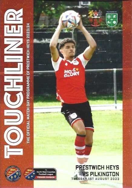 Prestwich Heys v Pilkington Official Matchday Programme 23/24 - 1st ...