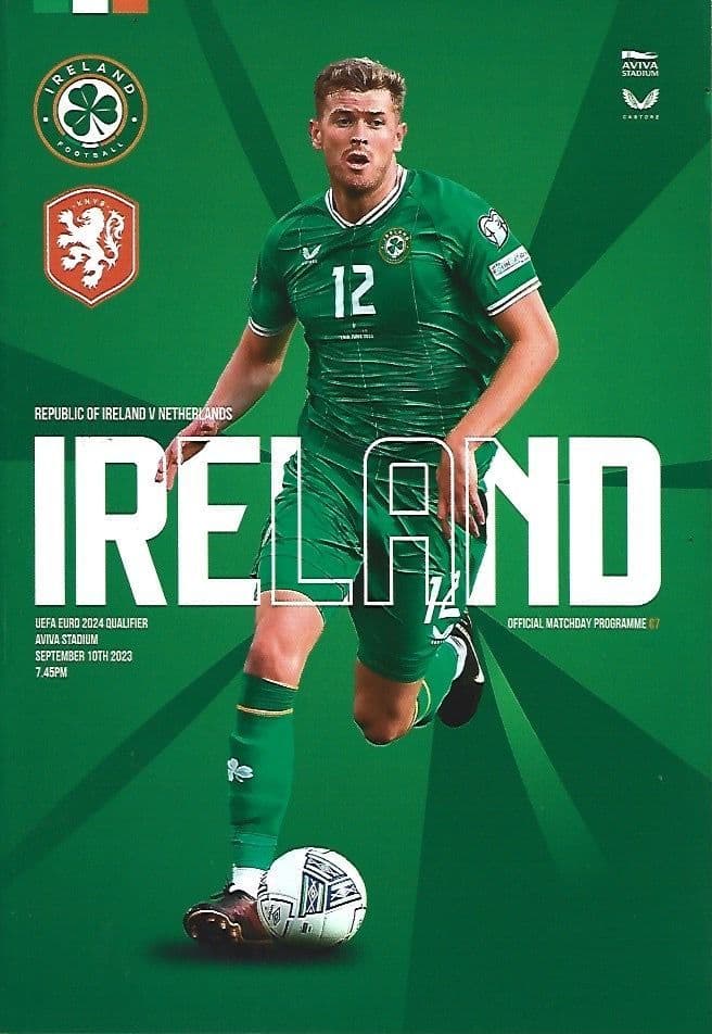 Republic of Ireland v Netherlands Official Matchday Programme 23/24 ...